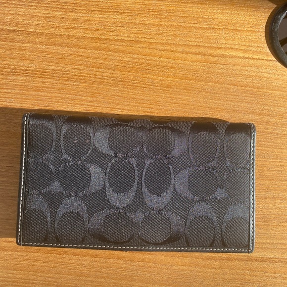 Coach | Bags | Coach Monogram Checkbook Cover | Poshmark